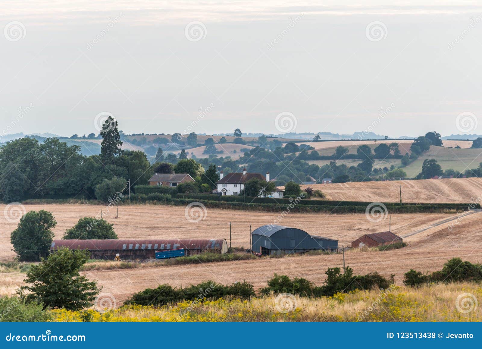 Day View of Landscape in Duston, Northampton England, UK Stock Photo ...