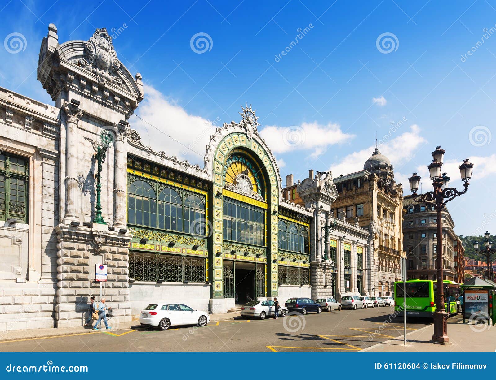 Day View of Railway Station in Bilbao Editorial Stock Image - Image of ...
