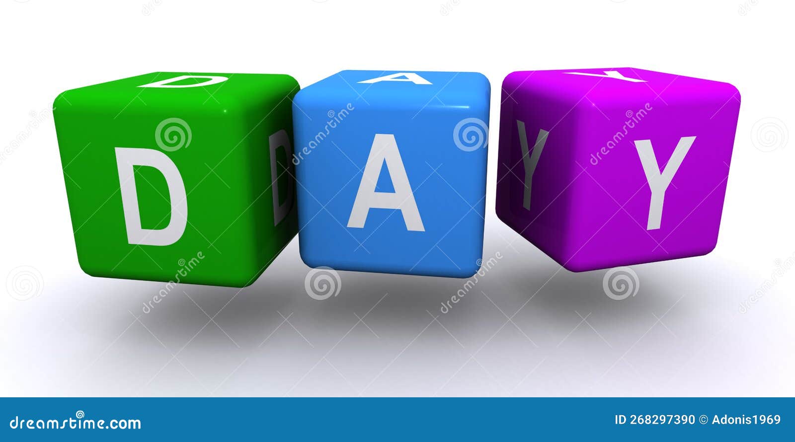 Day word block on white stock illustration. Illustration of buttons ...