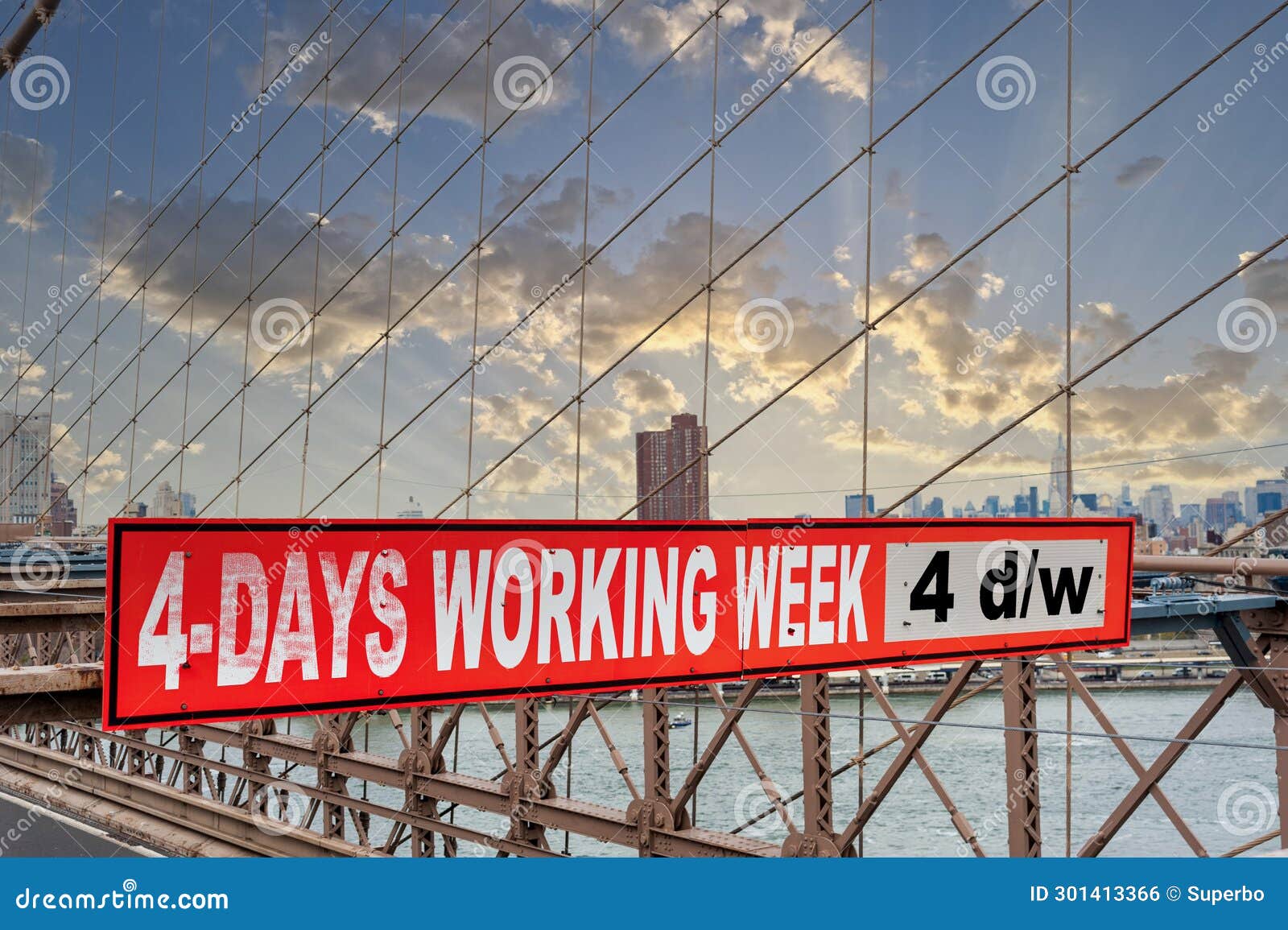 4 - Day working week sign stock photo. Image of information - 301413366