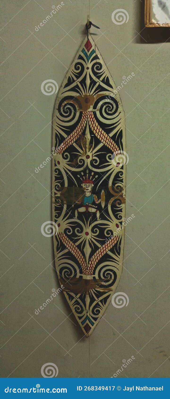 Dayak armor pattern stock image. Image of culture, tools - 268349417