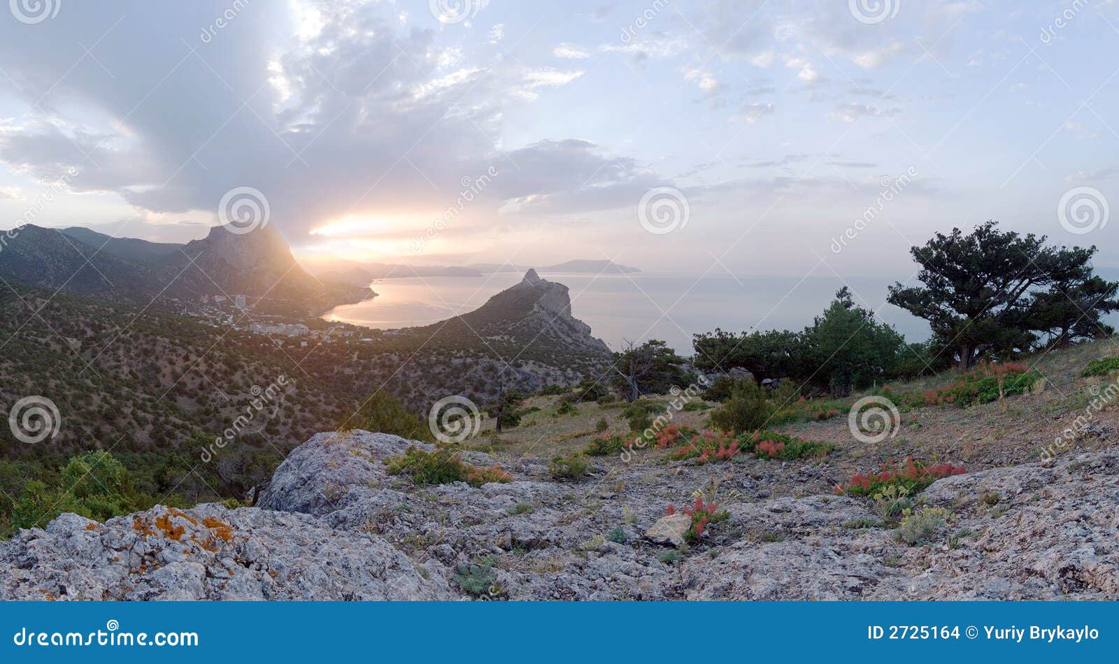 Daybreak landscape stock photo. Image of crimea, nature - 2725164