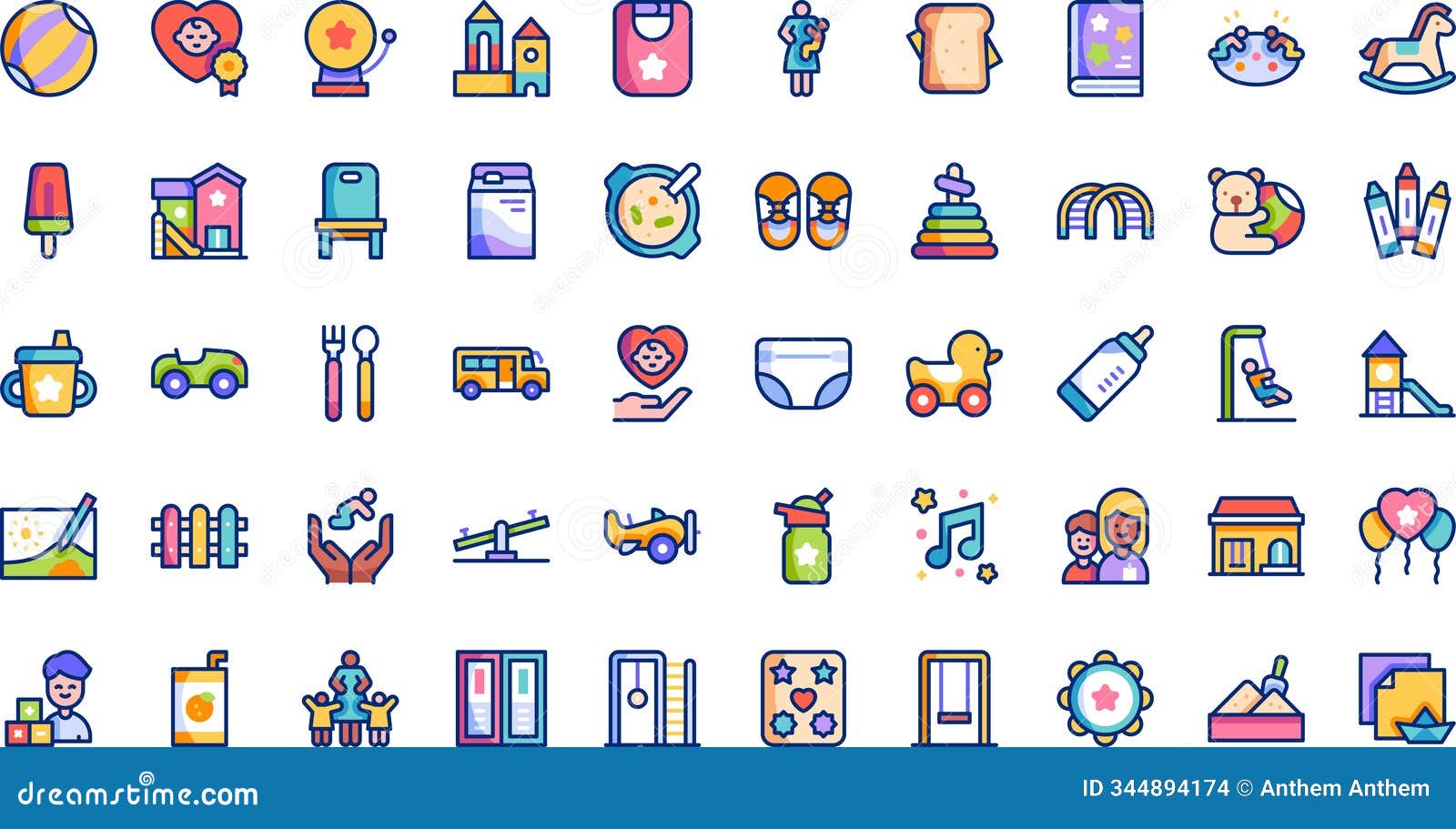 Daycare Icons High-Quality Vector Icons Collection with Editable Stroke ...