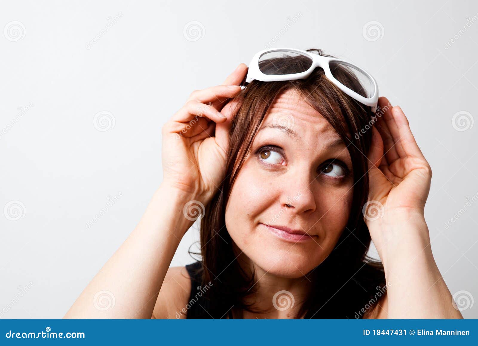 Daydreaming stock image. Image of young, studio, smile - 18447431