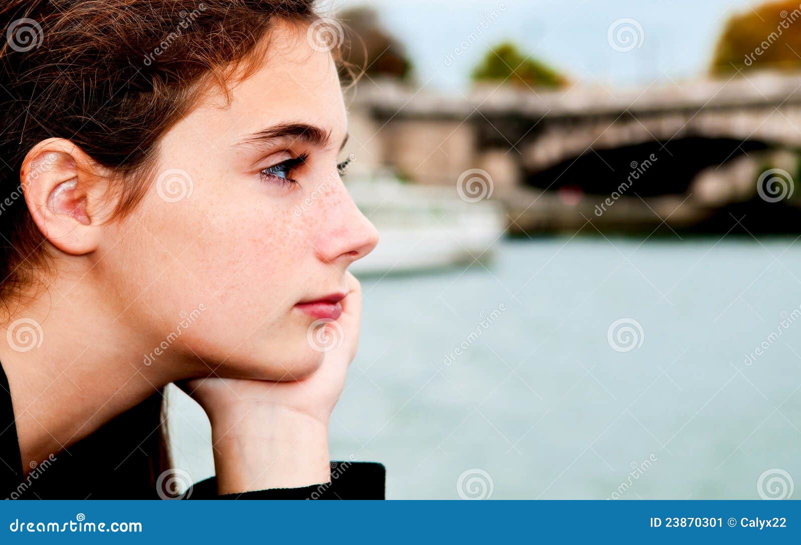Daydreaming stock image. Image of daydream, look, relax - 23870301
