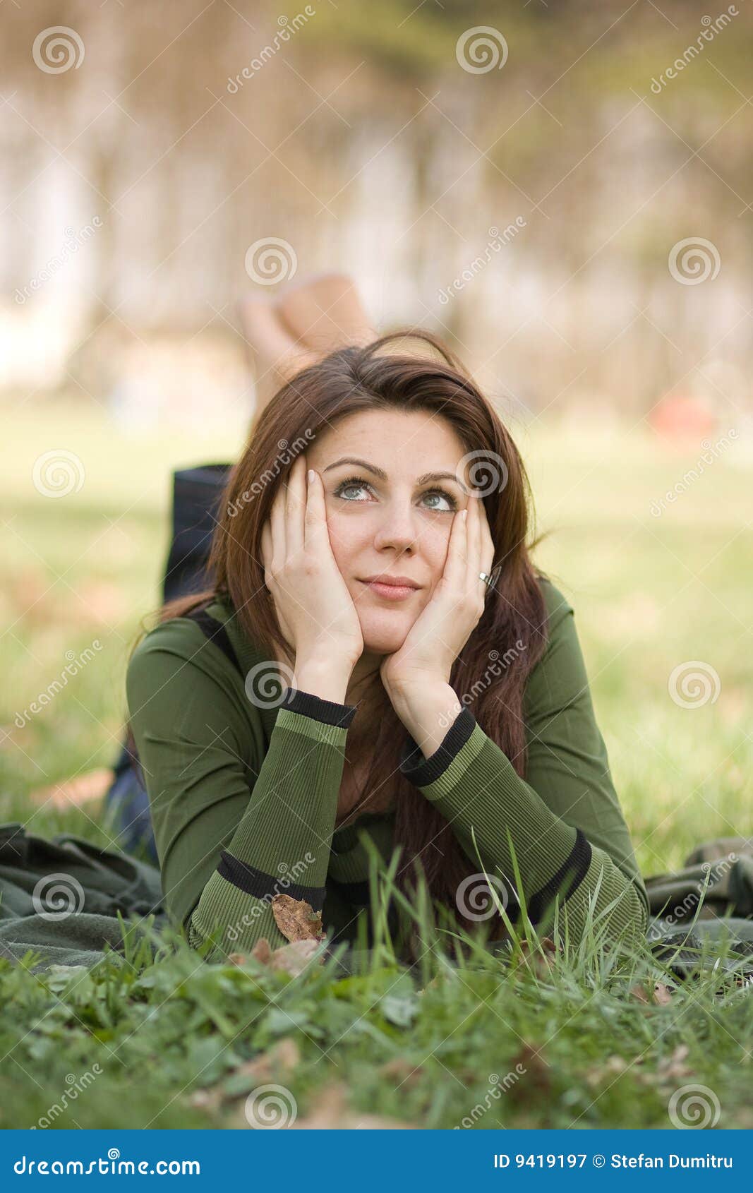 Daydreaming stock image. Image of relax, cute, pretty - 9419197