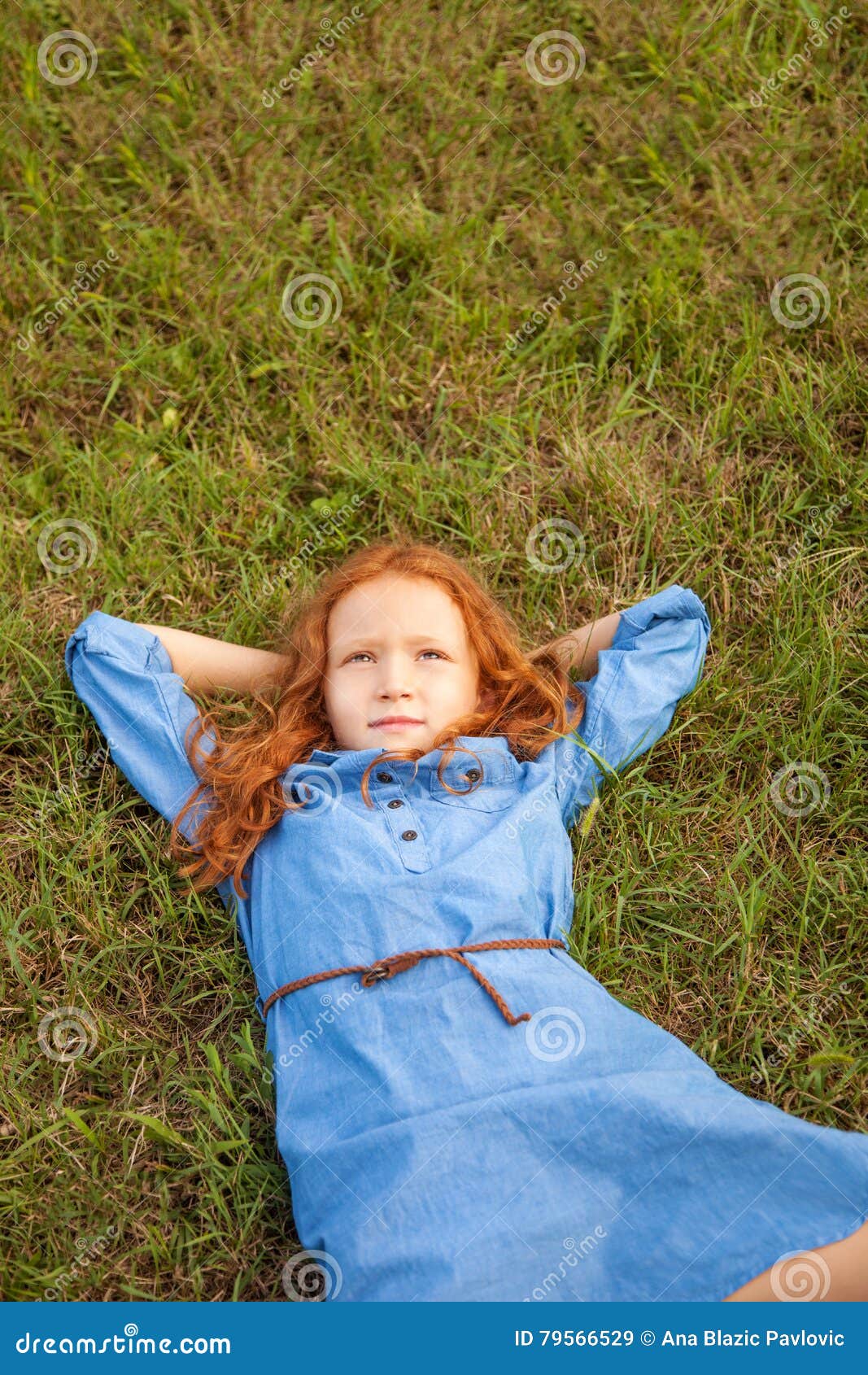 Daydreaming stock image. Image of garden, beautiful, grass - 79566529