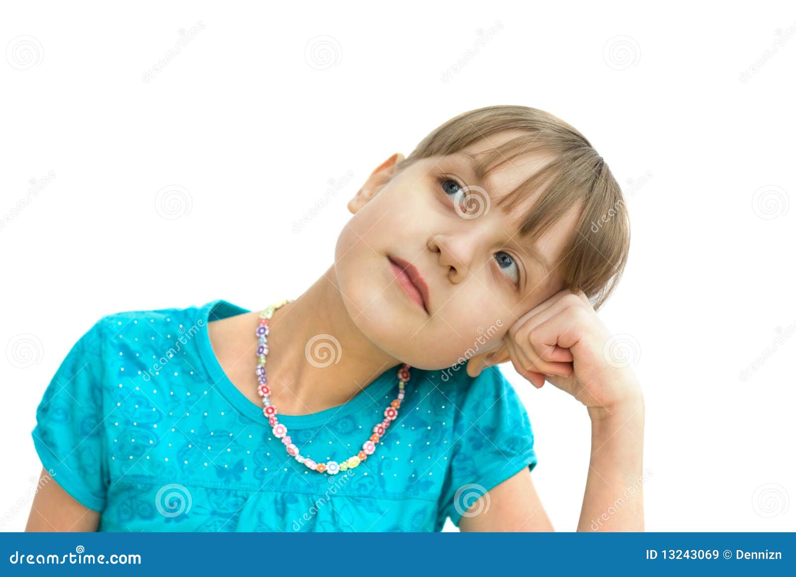 Daydreaming girl stock image. Image of happiness, cute - 13243069