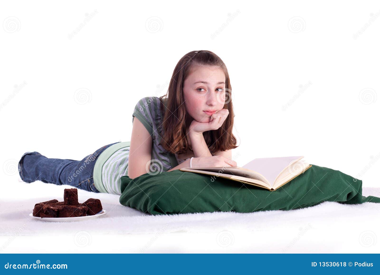 Daydreaming at Study Time stock photo. Image of young - 13530618