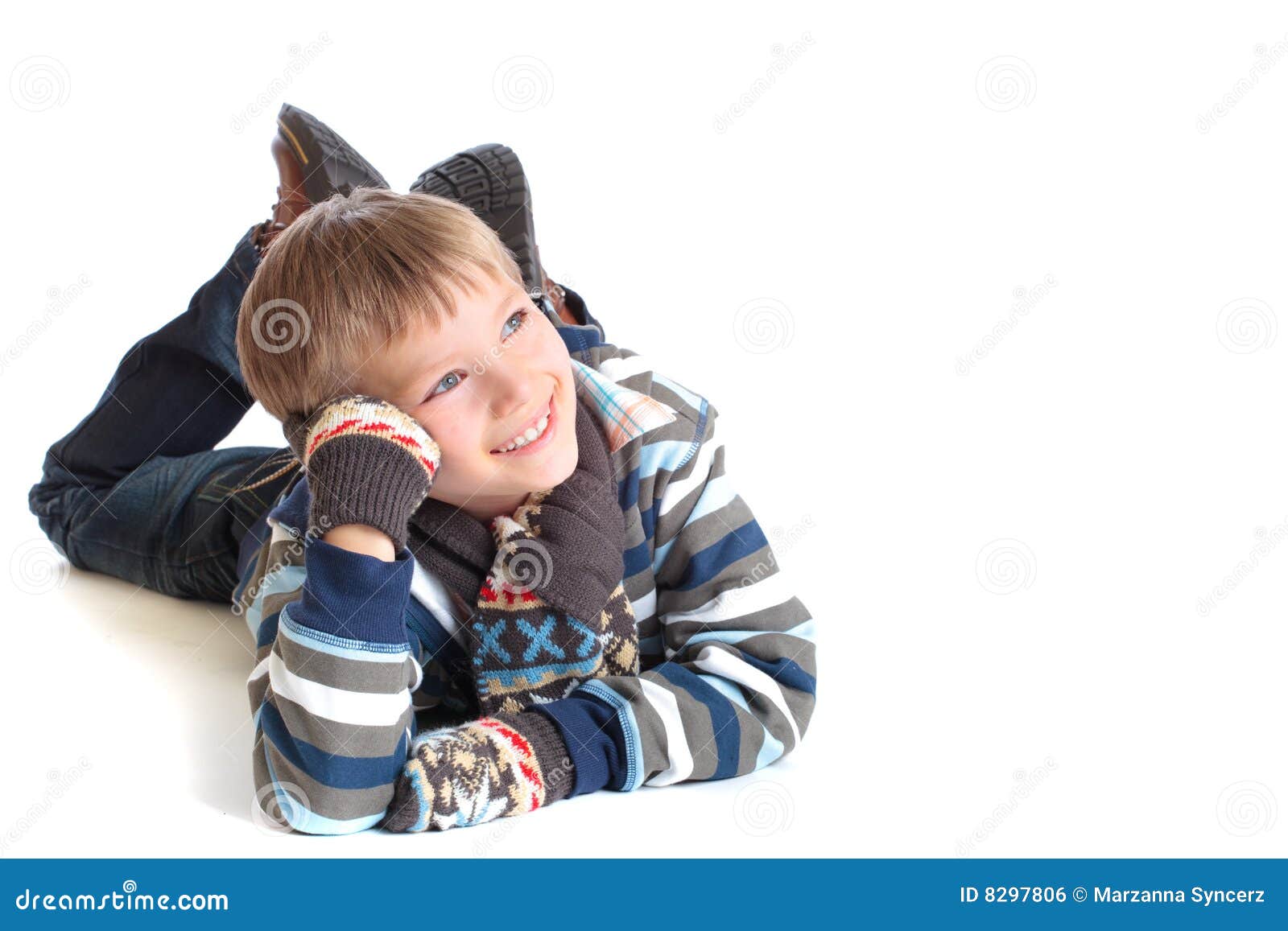 Daydreaming young boy stock photo. Image of posed, daydreamer - 8297806
