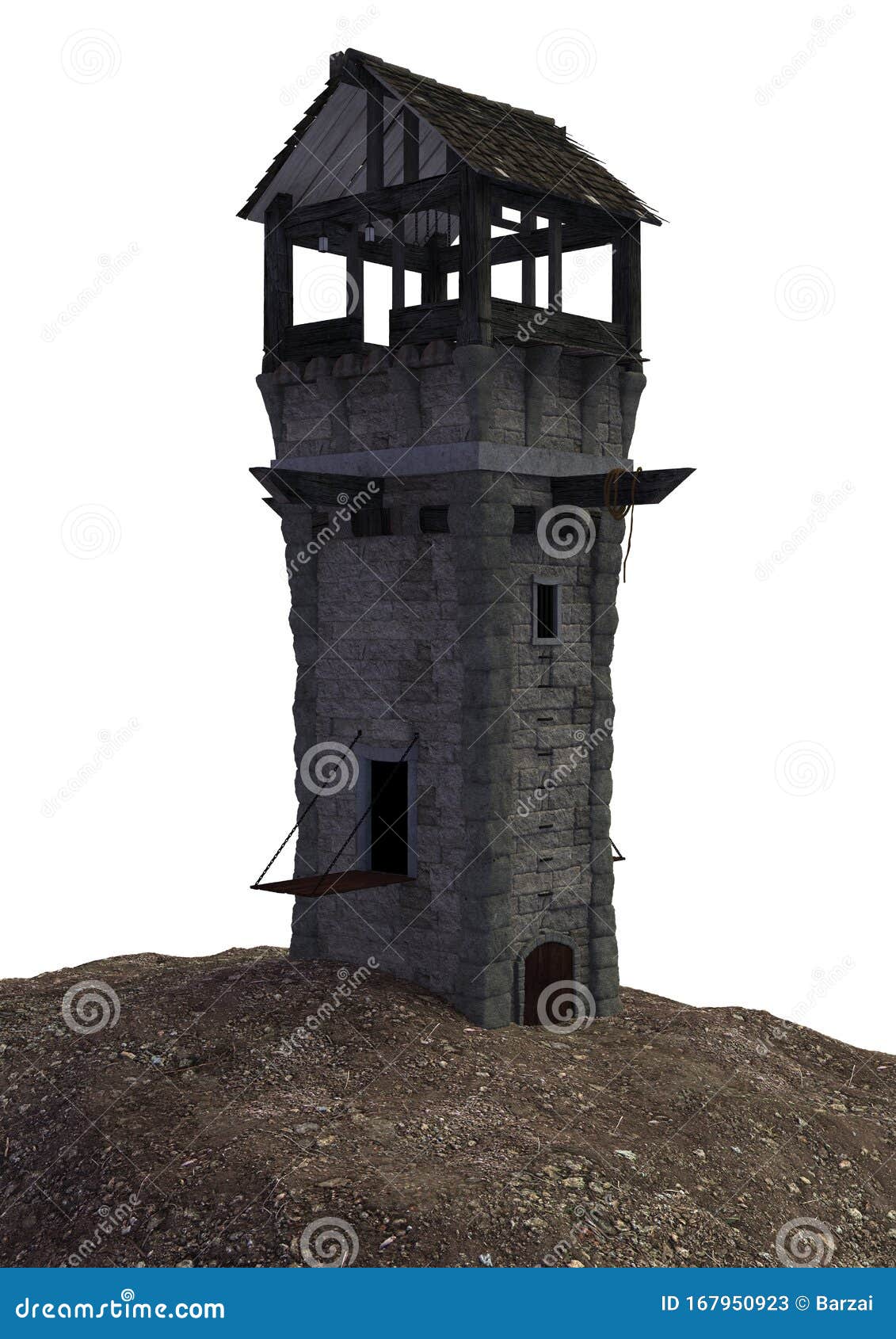 Medieval Sentinel Tower. Royalty-Free Stock Photo | CartoonDealer.com ...