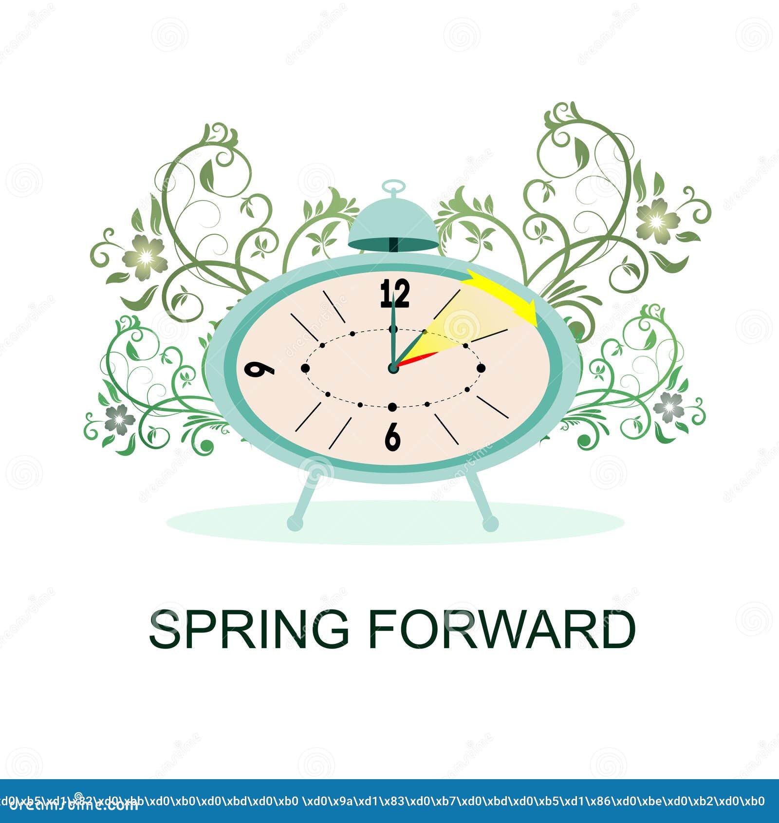 Summer time clock poster. stock illustration. Illustration of clock ...