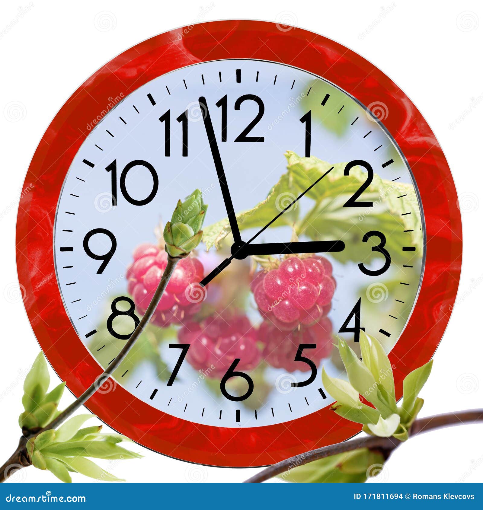 Daylight Saving Time DST. Wall Clock Going To Summer Time +1 Stock ...