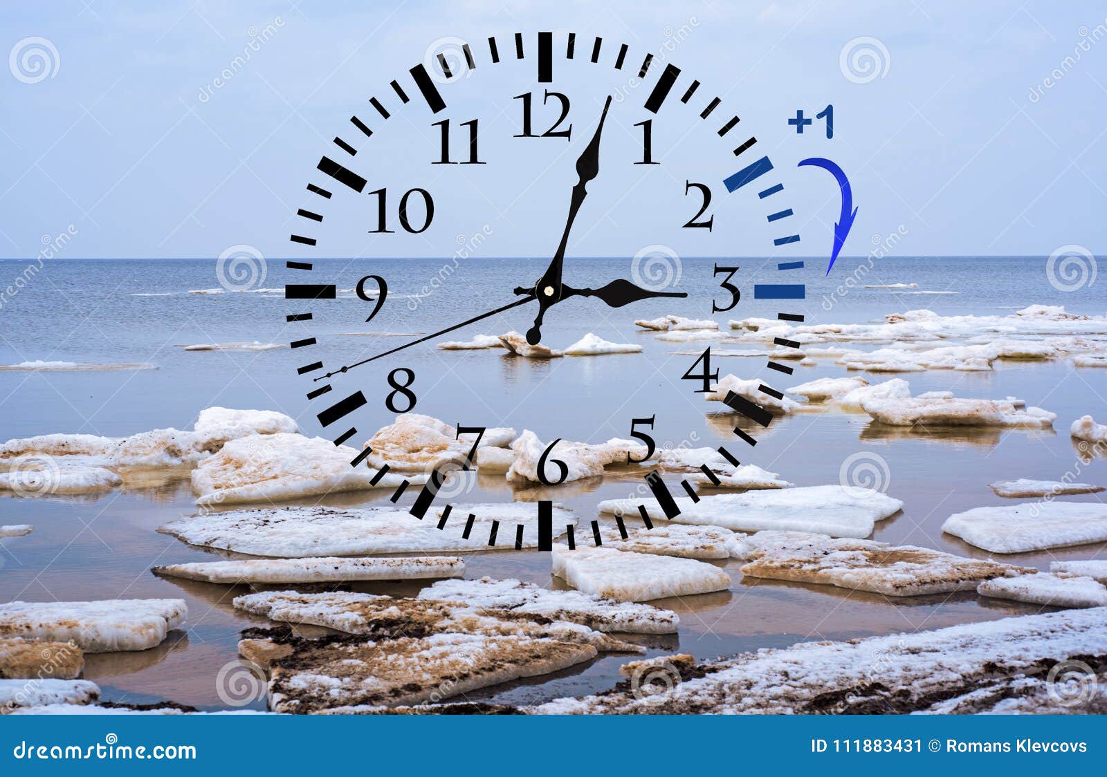 Daylight Saving Time. DST. Wall Clock Going To Winter Time Stock Image ...