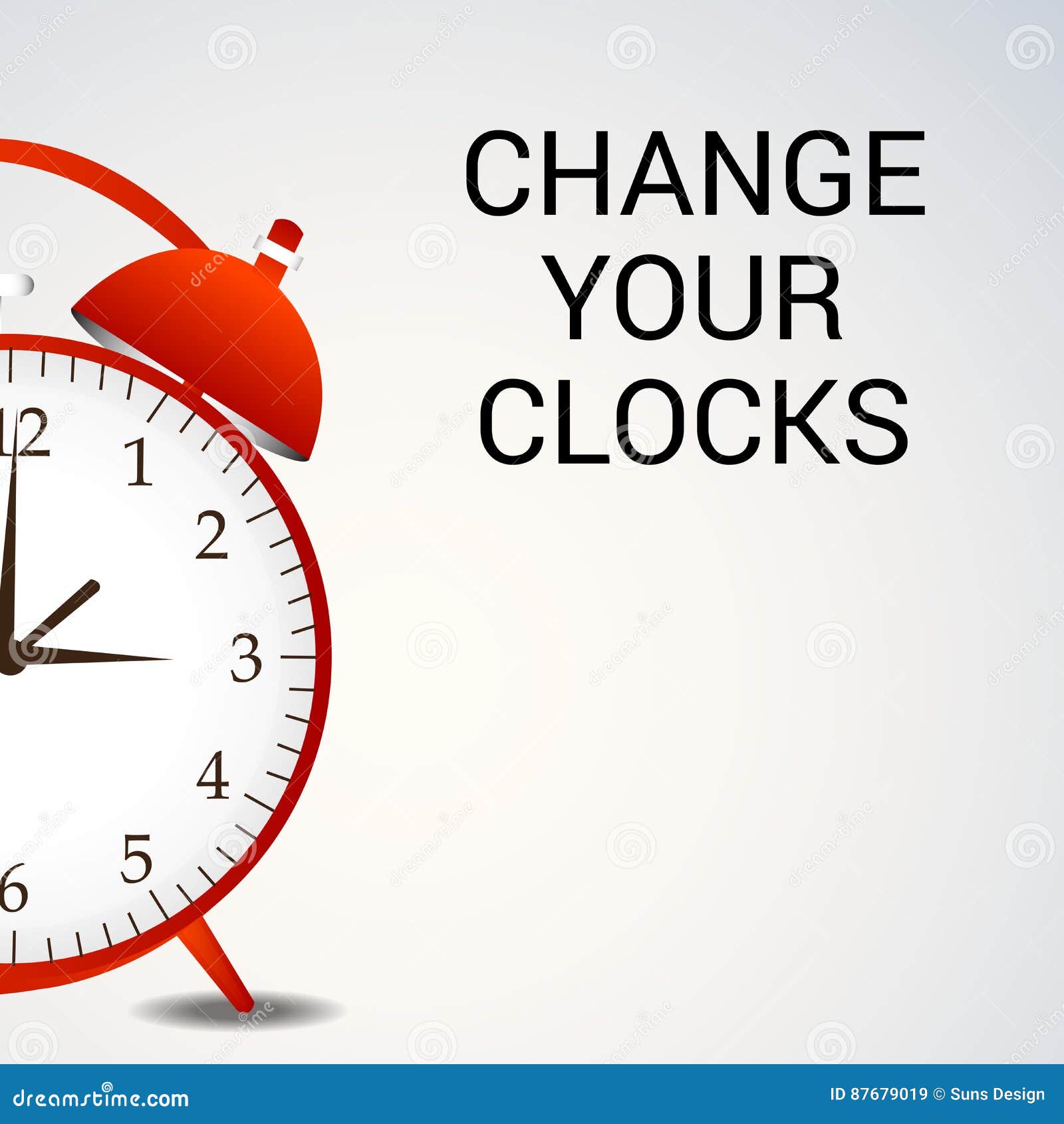 Daylight Saving Time Banner. Woman Changes He Hands Of The Clock ...