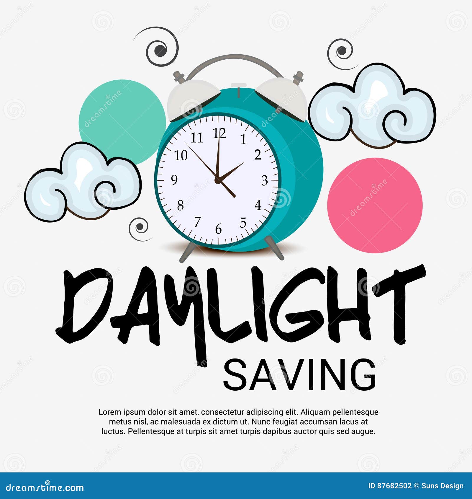 Daylight Saving Time stock illustration. Illustration of last - 87682502