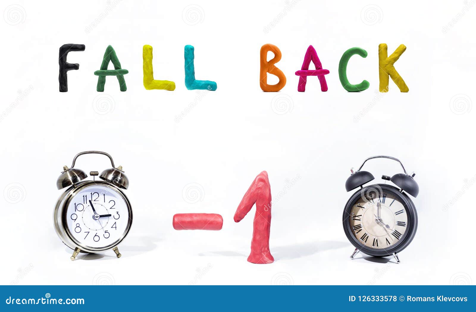 Daylight Saving Time. Wall Clock Going To Winter Time. Autumn ...