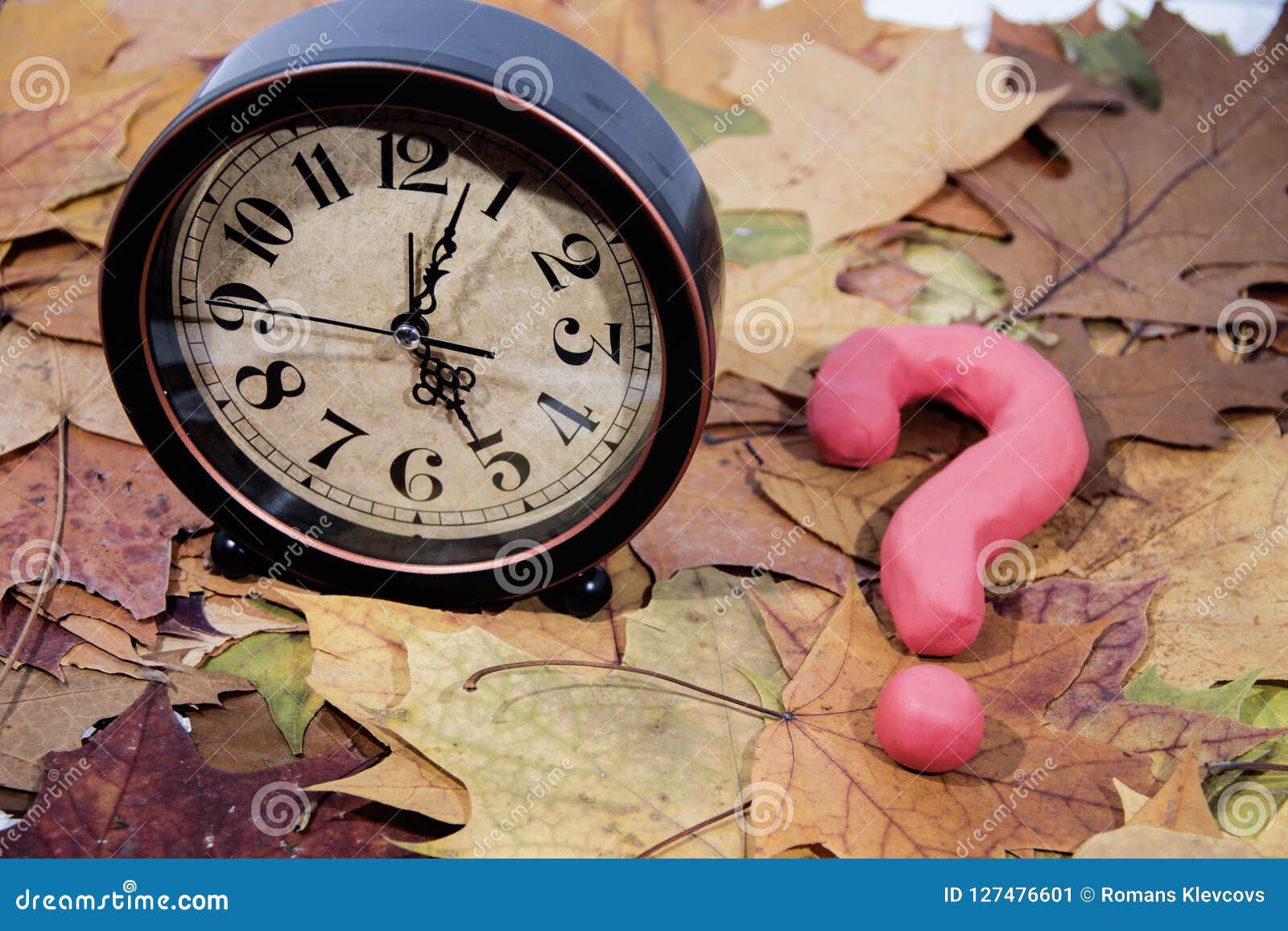 Daylight Saving Time. Wall Clock Going To Winter Time Stock Image ...
