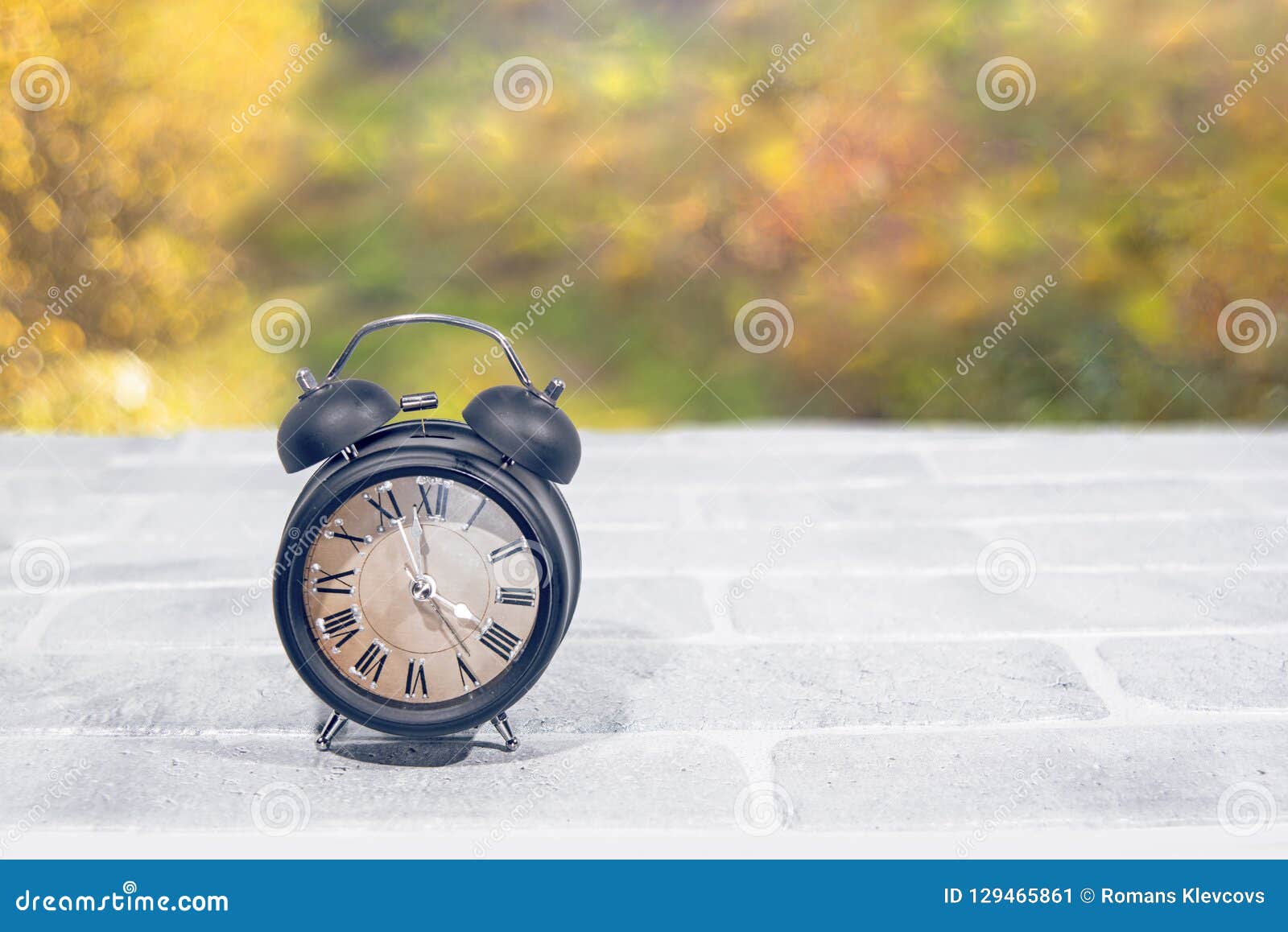Daylight Saving Time. Wall Clock Going To Winter Time. Autumn ...