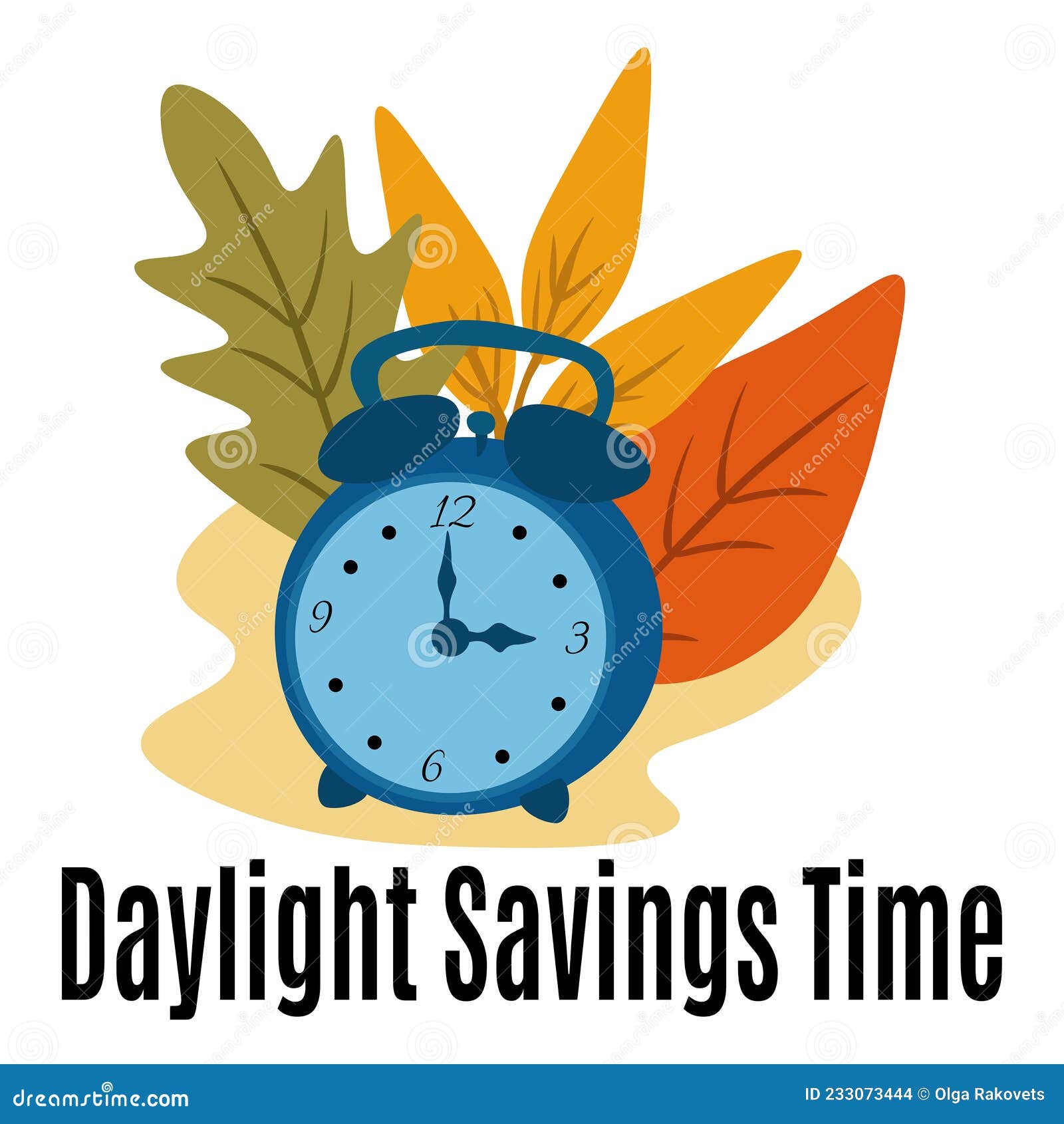 Daylight Savings Time, Idea for Poster, Banner, Flyer or Postcard Stock ...