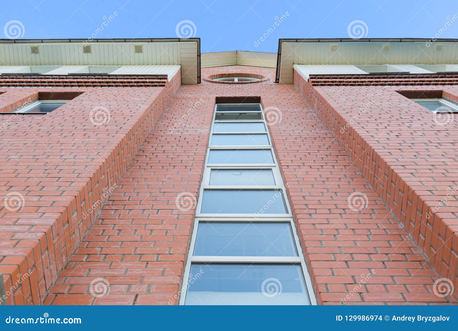 Modern Red Brick Facade