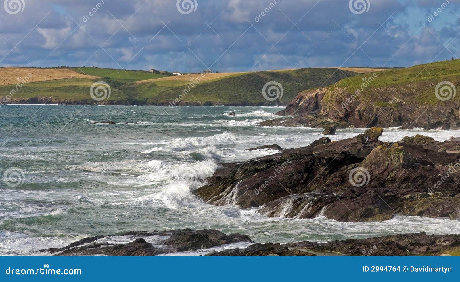 Daymer bay stock photo. Image of stormy, england, cornwall - 2994764