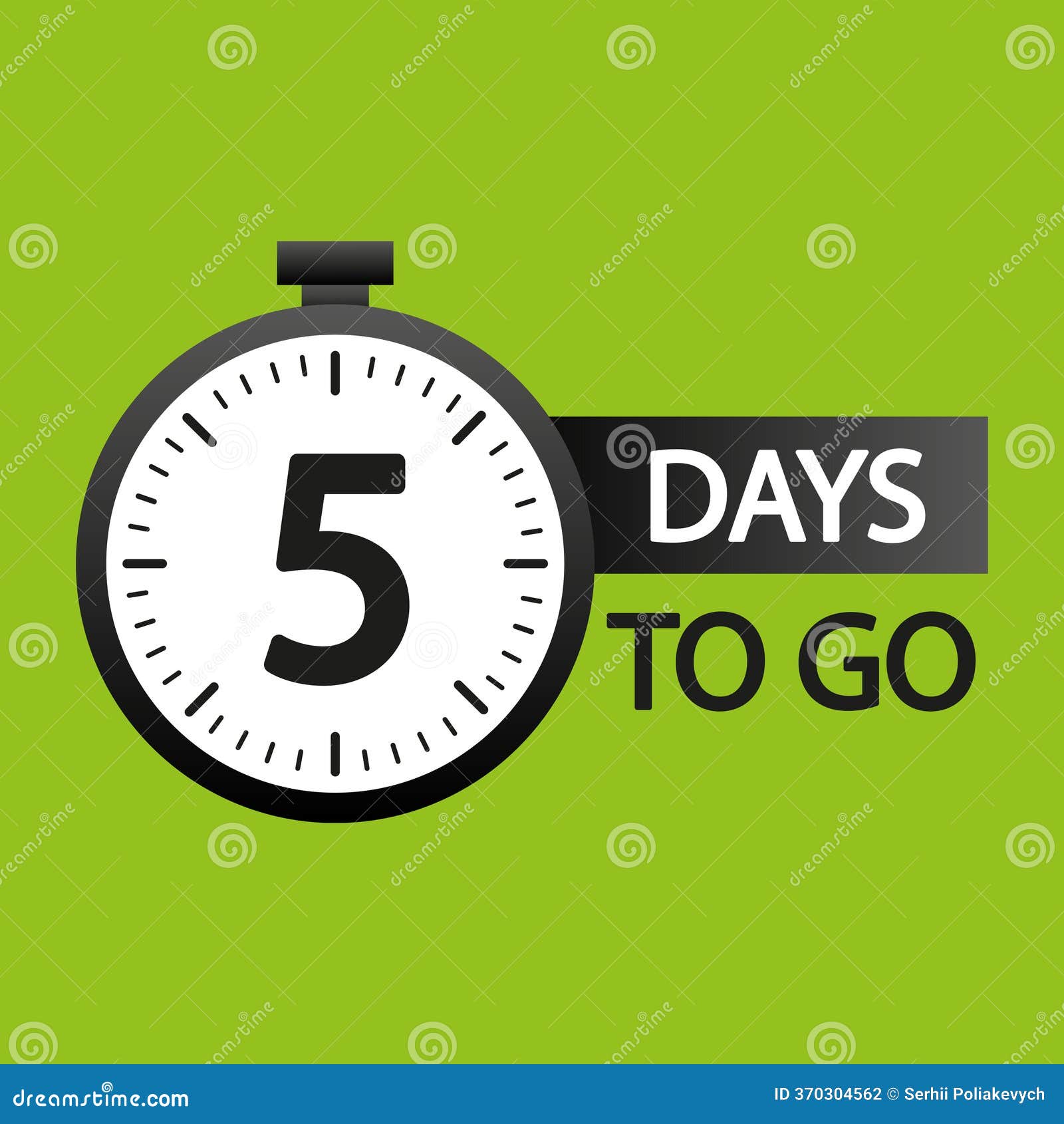 Countdown Number Icons. Circular Progress Indicators. Green And Black ...