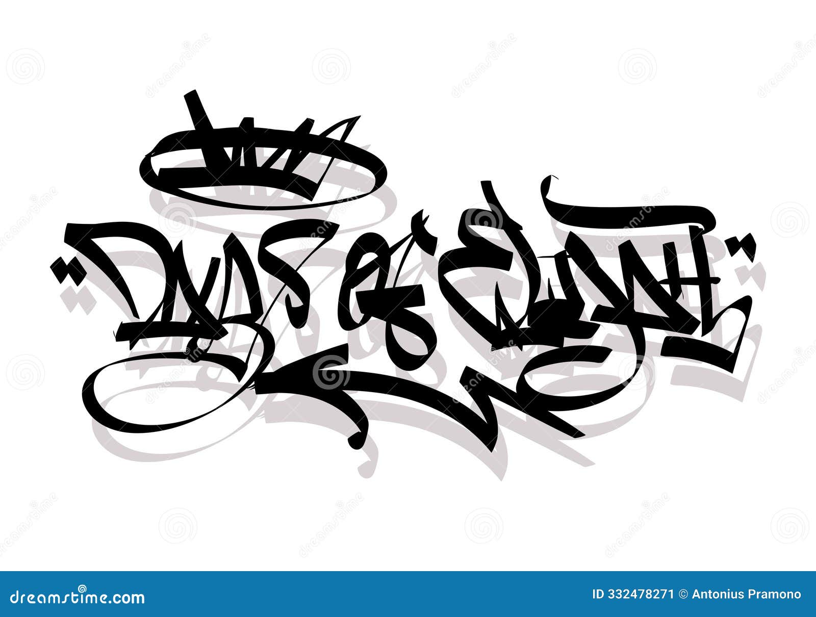 DAYS of ELIJAH Graffiti Tag Style Design Stock Illustration ...