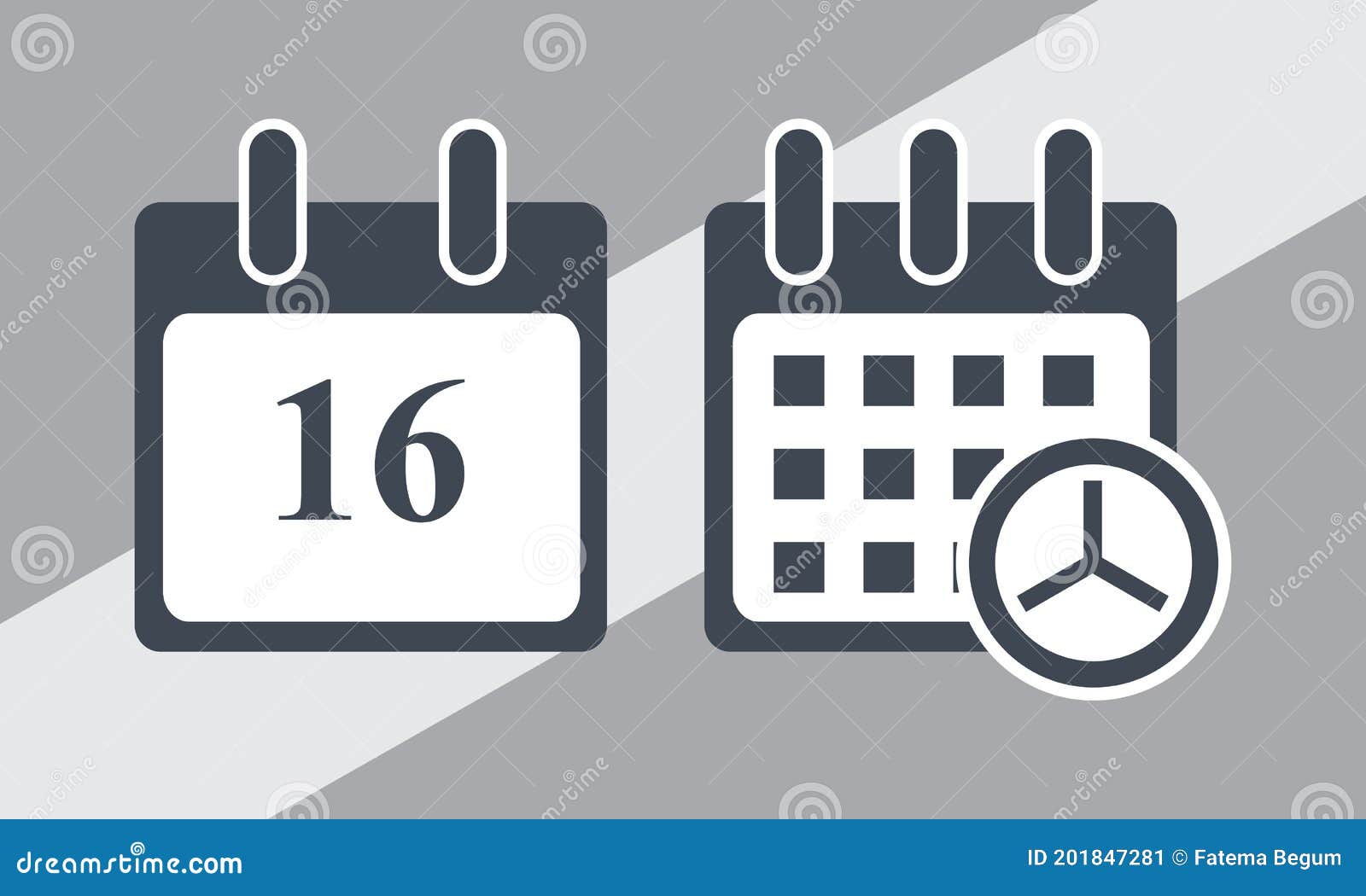 16 Days Event Web Icon, Calendar Icon.Calendar Vector Icon. Date and ...