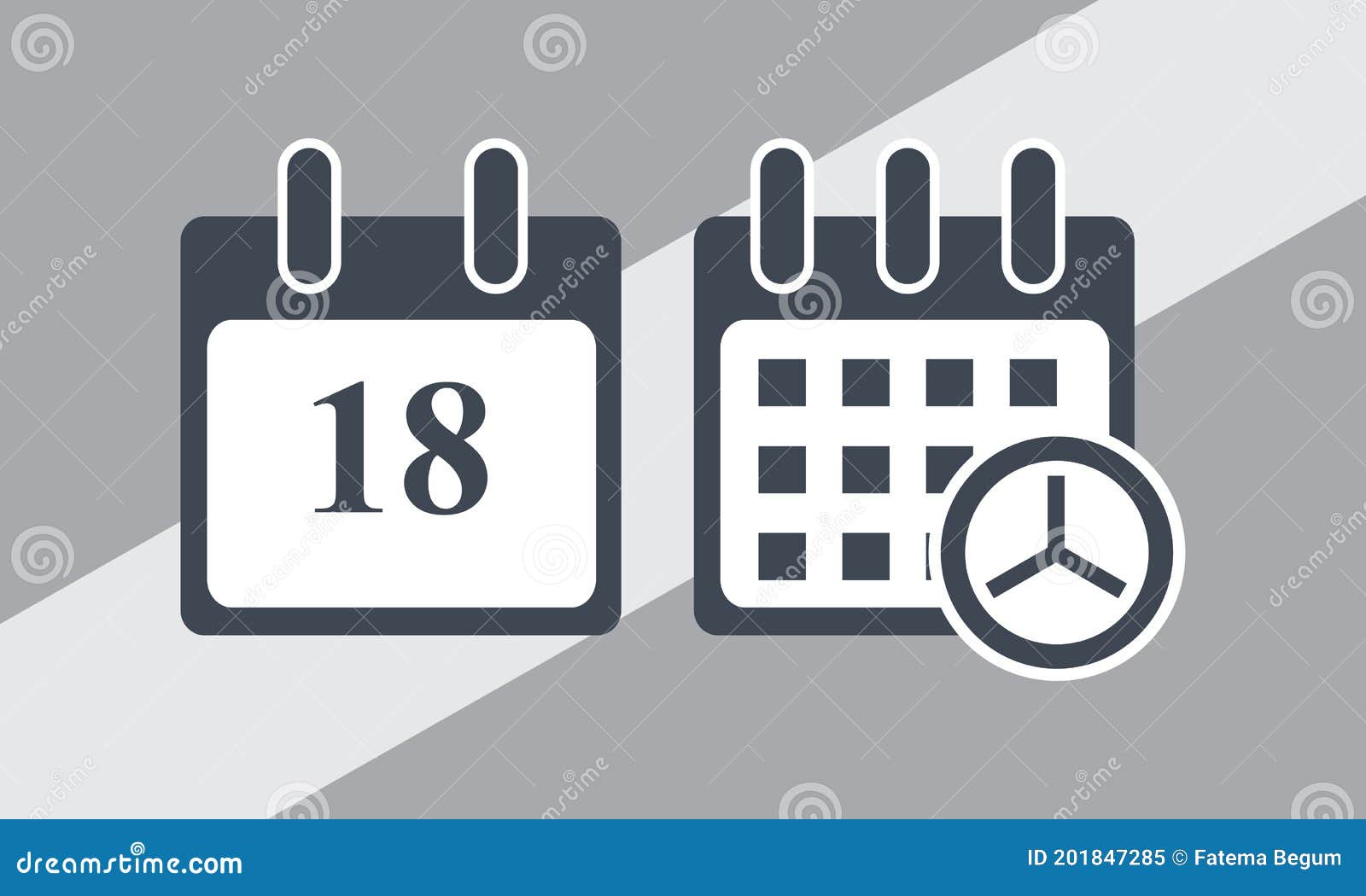 18 Days Event Web Icon, Calendar Icon.Calendar Vector Icon. Date and ...