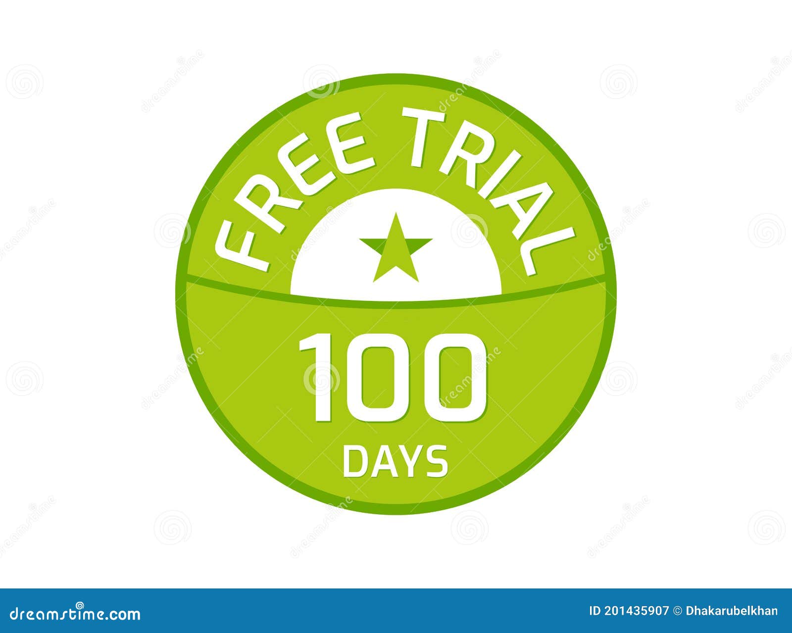 100 Days Free Trial Logo, 100 Day Free Trial Image Stock Vector ...