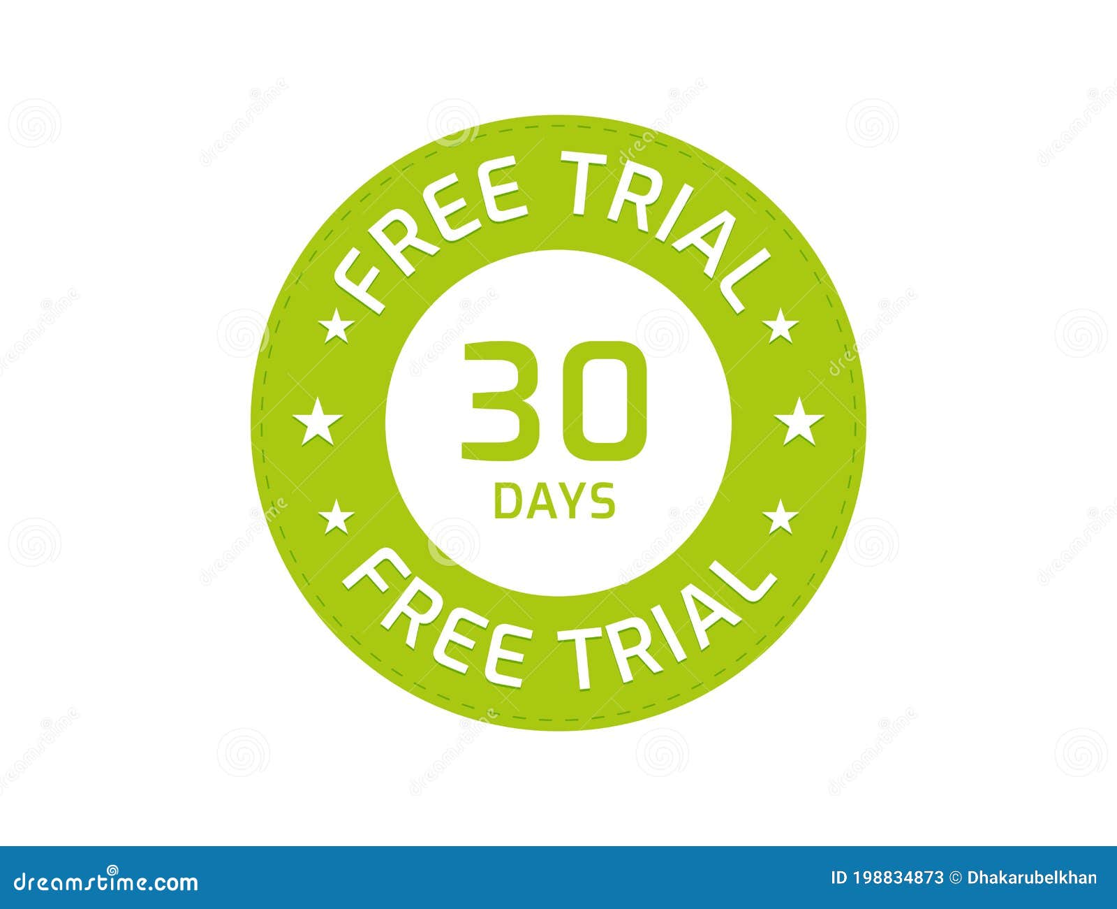 30 Days Free Trial Stamp, 30 Days Free Trial Badges Stock Vector ...