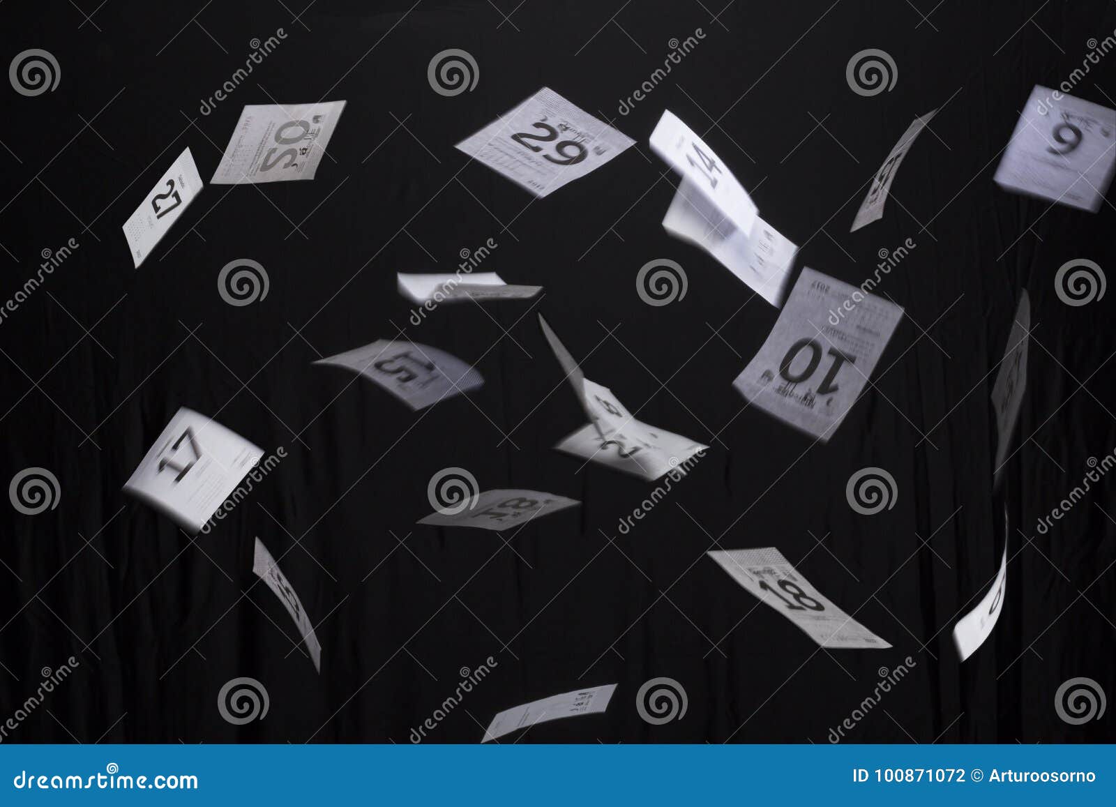 Month Calendar Flying Page Stock Photos - Free & Royalty-Free Stock ...