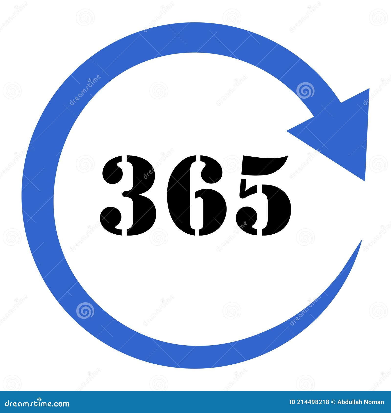 365 days icon design stock vector. Illustration of dial - 214498218