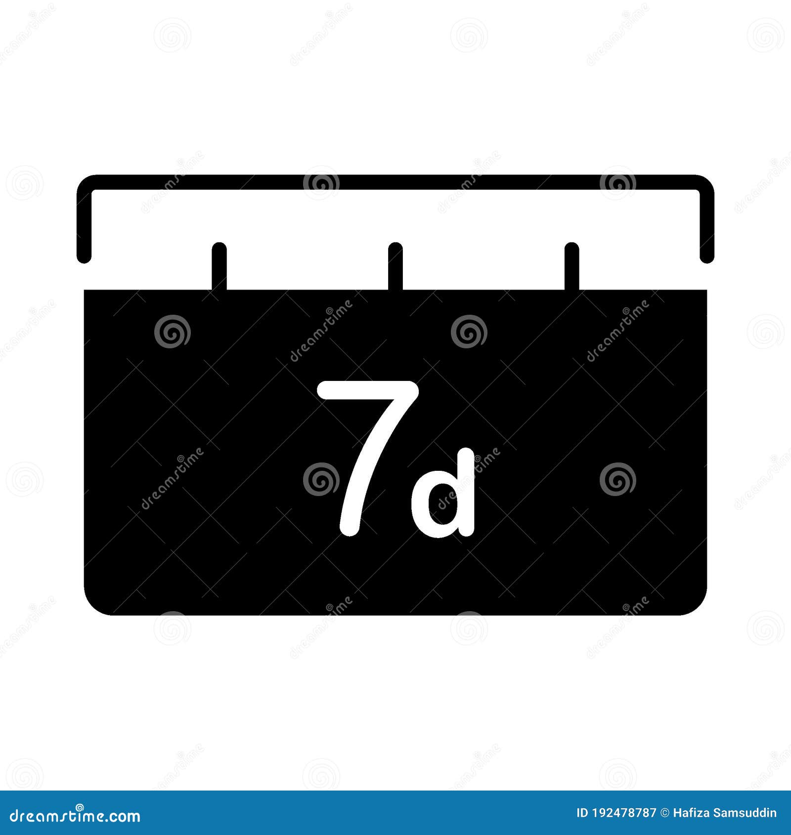 7 Days Icon. Vector Illustration Decorative Design Stock Vector ...