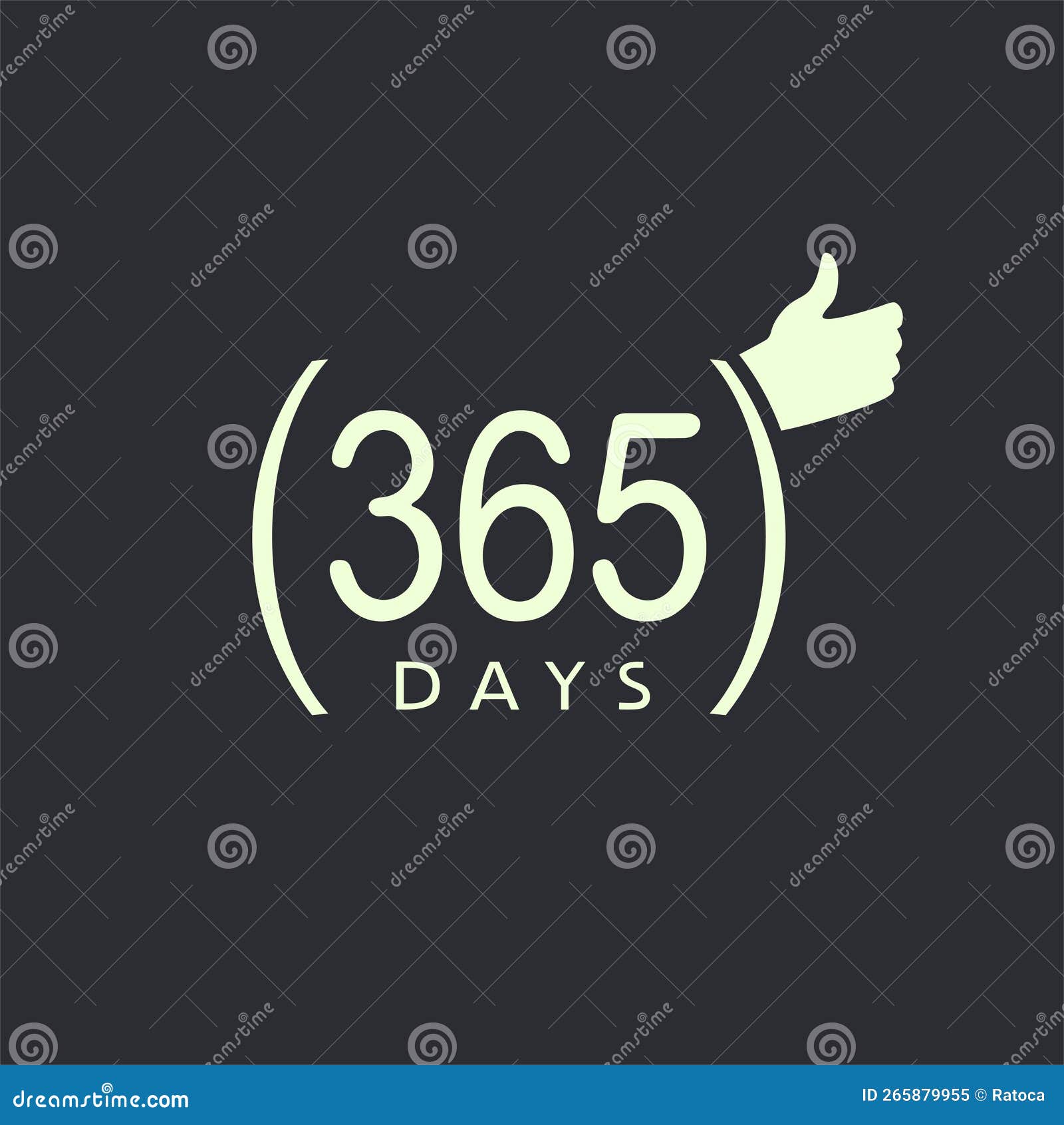 365 days message symbol stock vector. Illustration of service - 265879955
