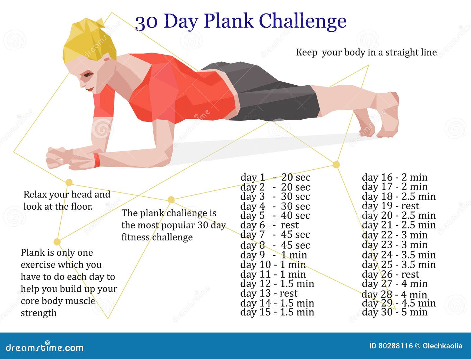 30 Days Plank Challenge Infographic Stock Vector - Illustration of ... 30 Days Plank Challenge Infographic Stock Vector - Illustration of ...