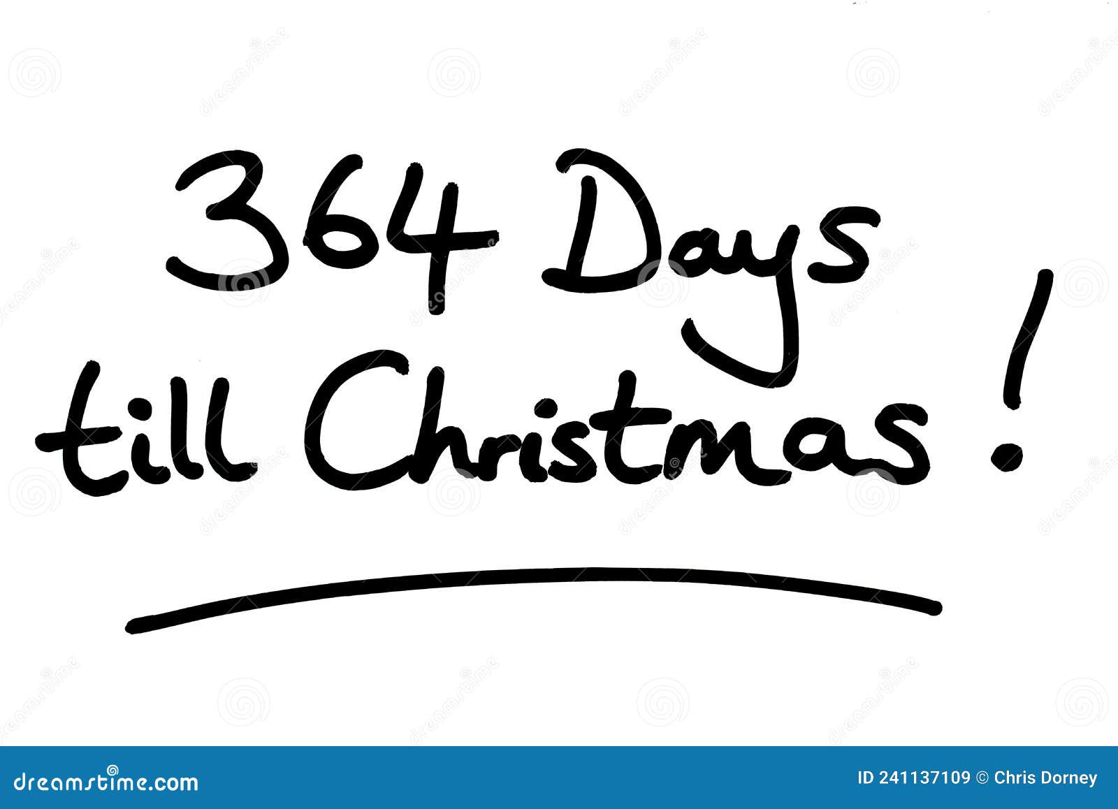 364 Days till Christmas stock image. Image of counting - 241137109