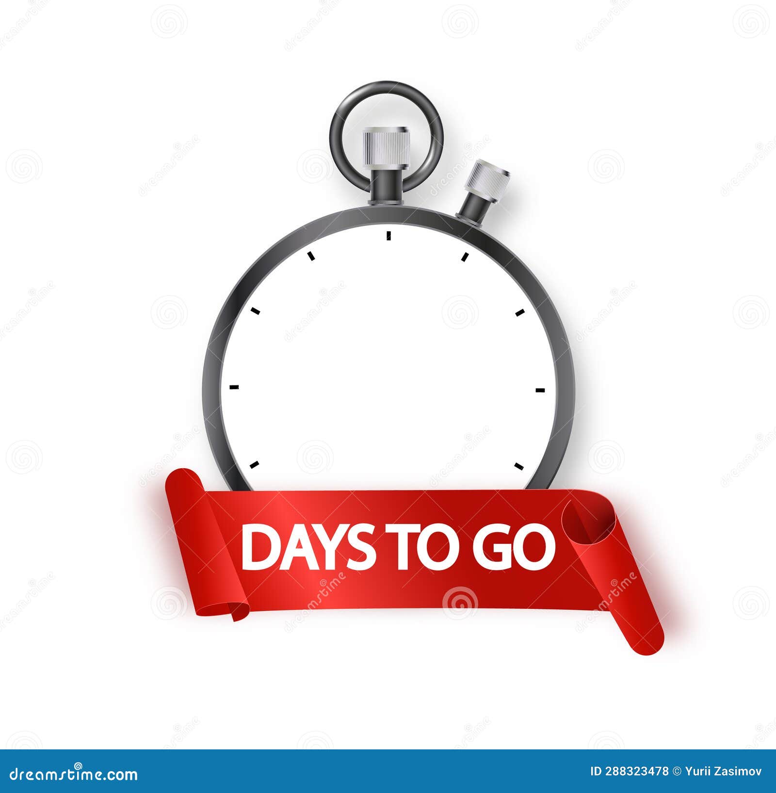 1 Days To Go Icon Set. Countdown of Days Remaining. Offer Timer Sticker ...