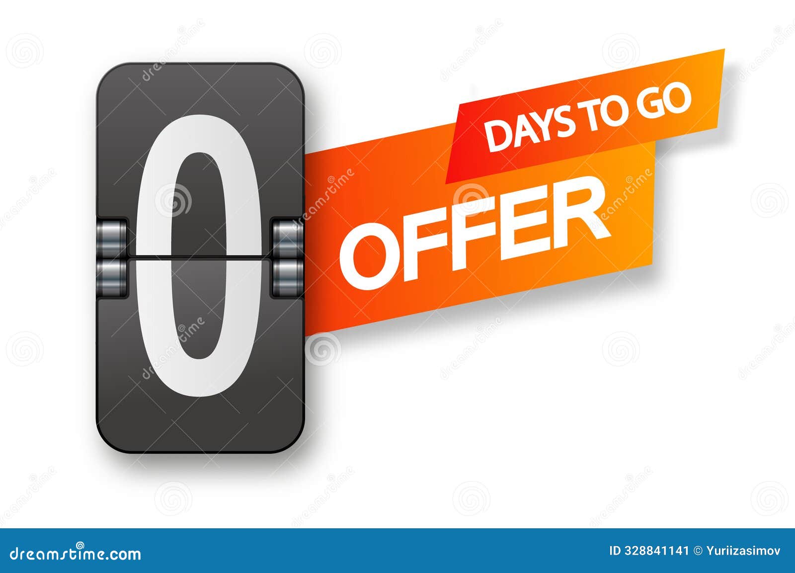 0 Days To Go Icon Set. Countdown of Days Remaining. Offer Timer Sticker ...