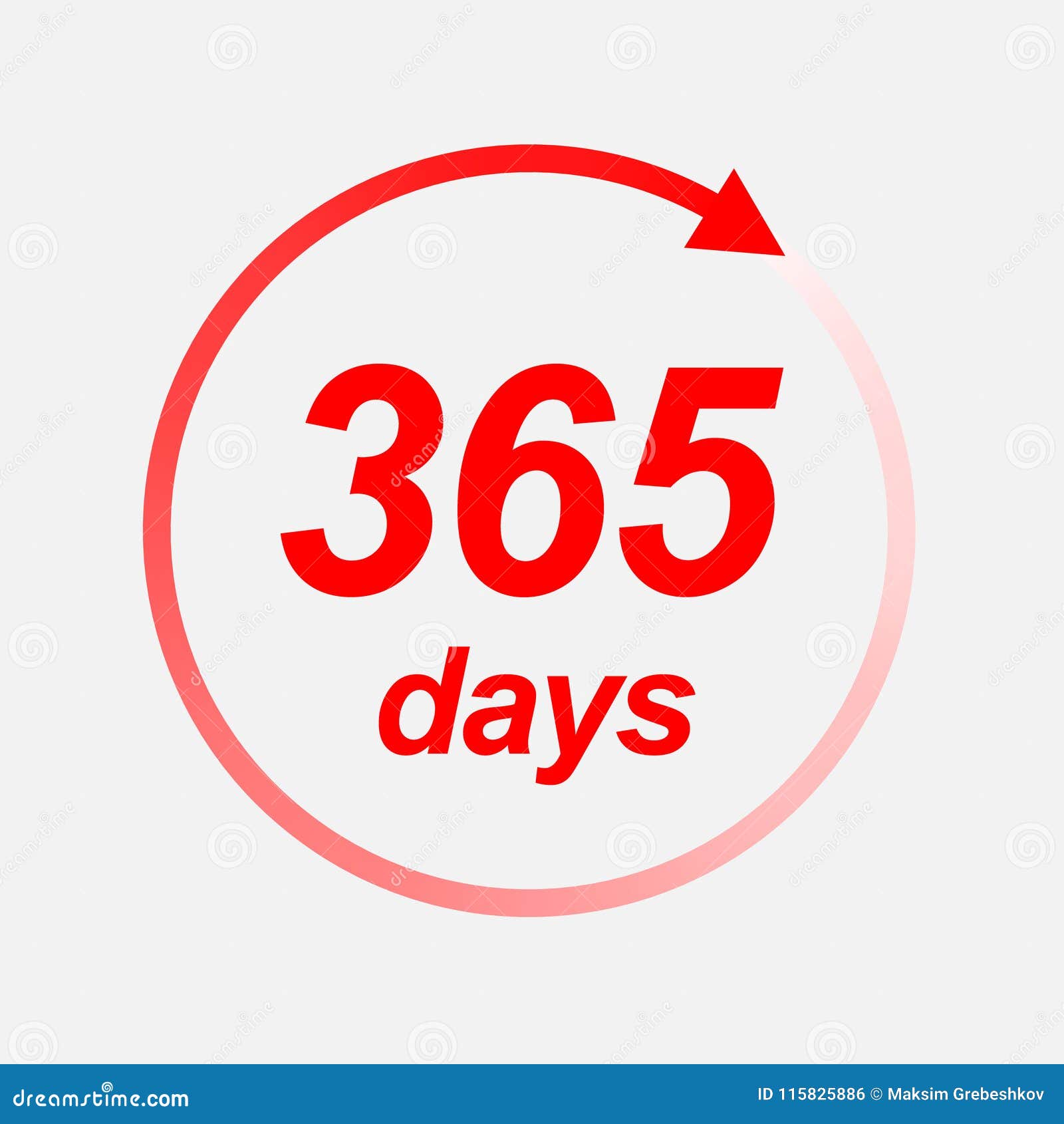 365 days vector icon stock vector. Illustration of business - 115825886