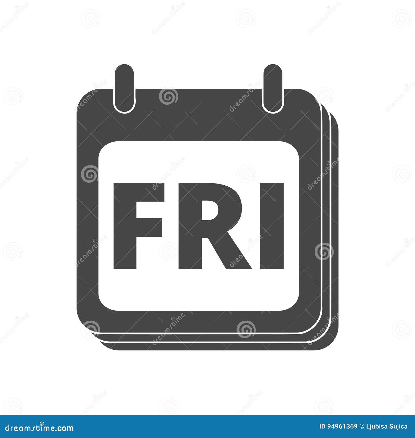 Days of the week friday stock illustration. Illustration of holiday ...