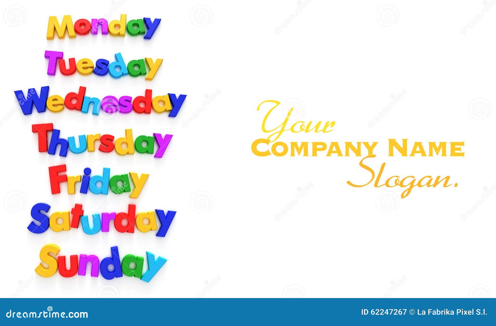 Days Of The Week In Letter Magnets Royalty-Free Stock Photo ...