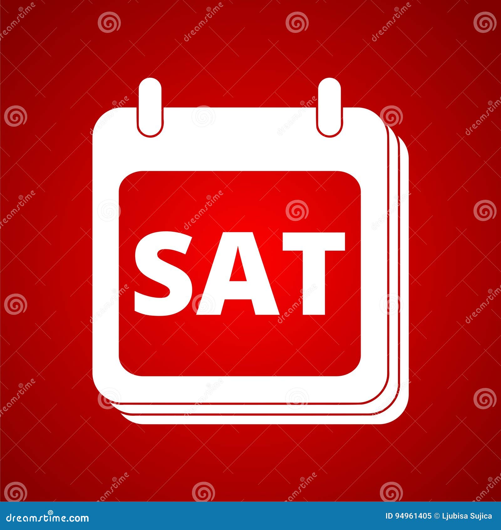 Days of the week saturday stock vector. Illustration of number - 94961405