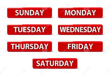 Days of the week #2 stock illustration. Illustration of sunday - 116801748