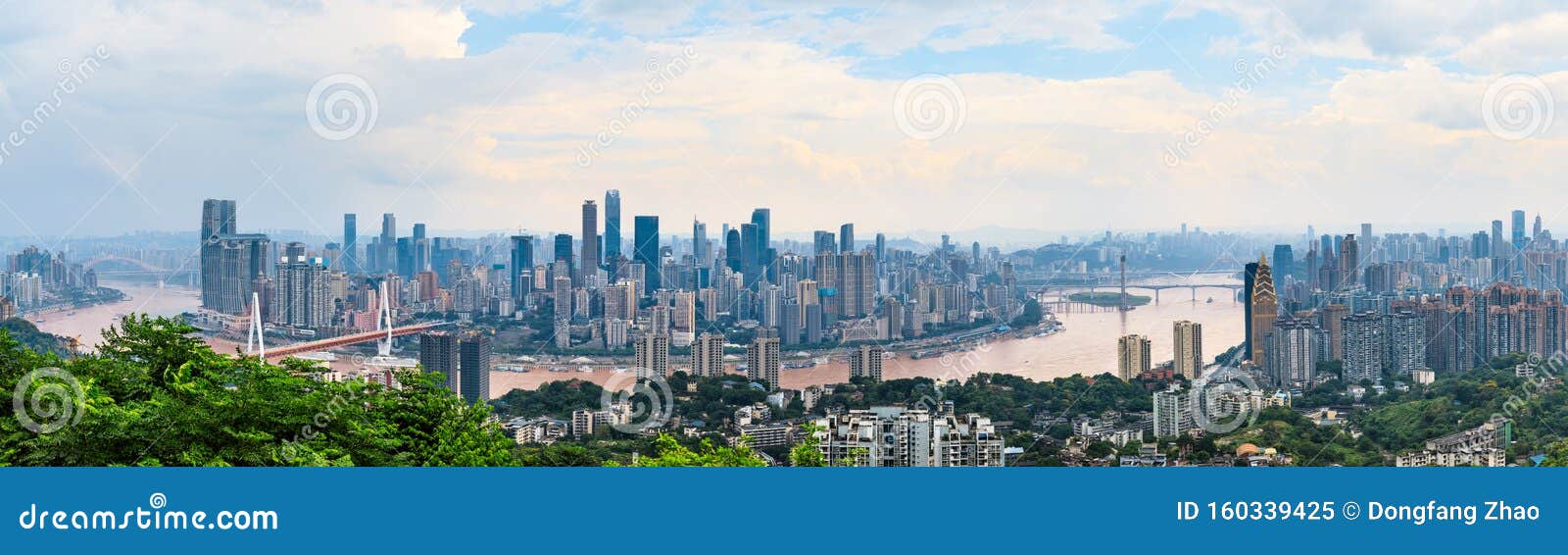 Architectural Landscape and Skyline in Chongqing Stock Image - Image of ...