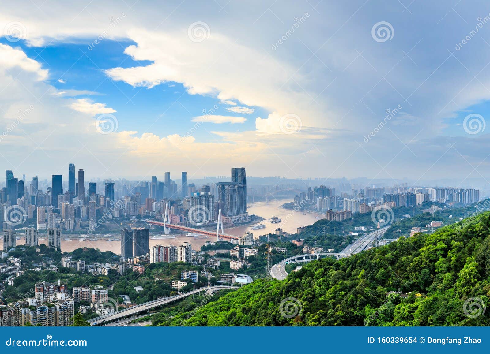 Architectural Landscape and Skyline in Chongqing Stock Photo - Image of ...