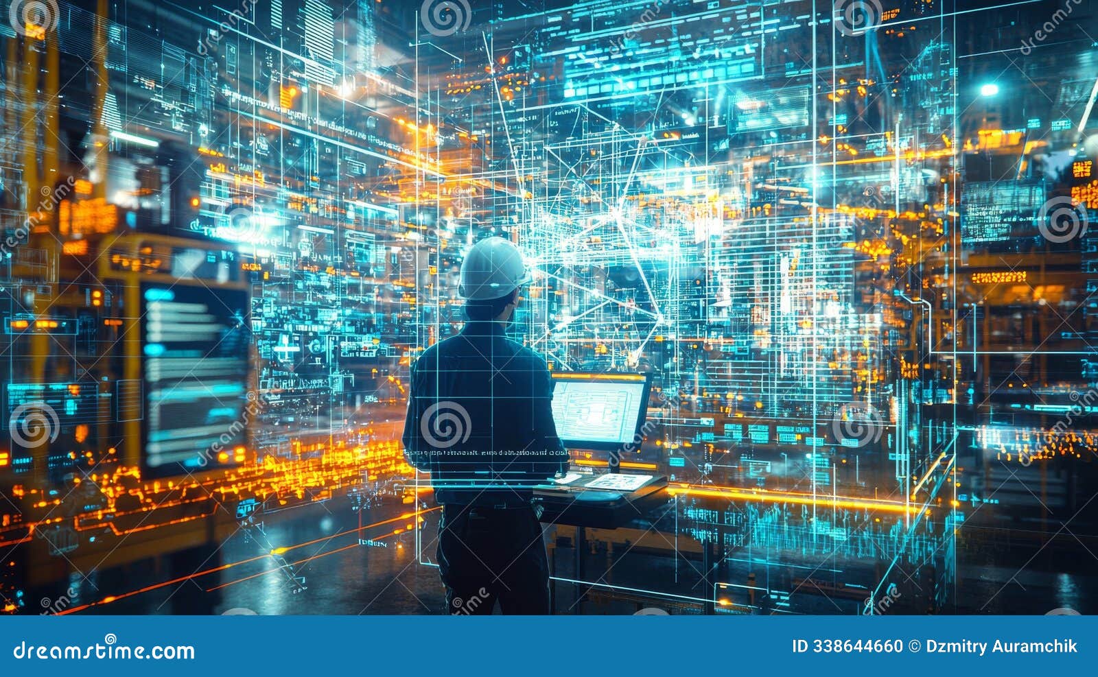 Daytime Industrial Engineer Optimizing Production Processes by Analyzing Data in a High-tech ...