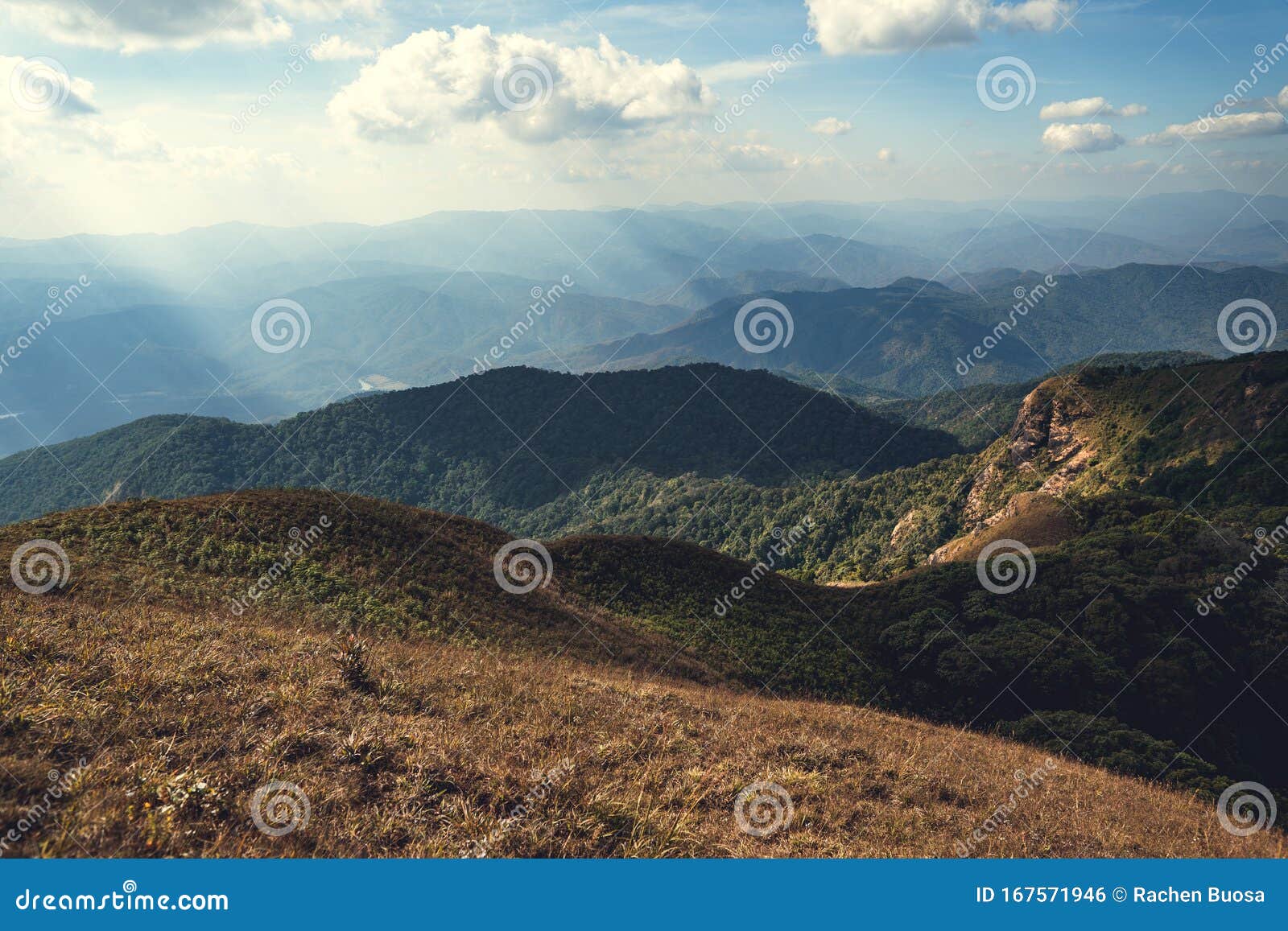 Daytime Mountain Clear Sky Mountain Landscape Stock Photo - Image of ...