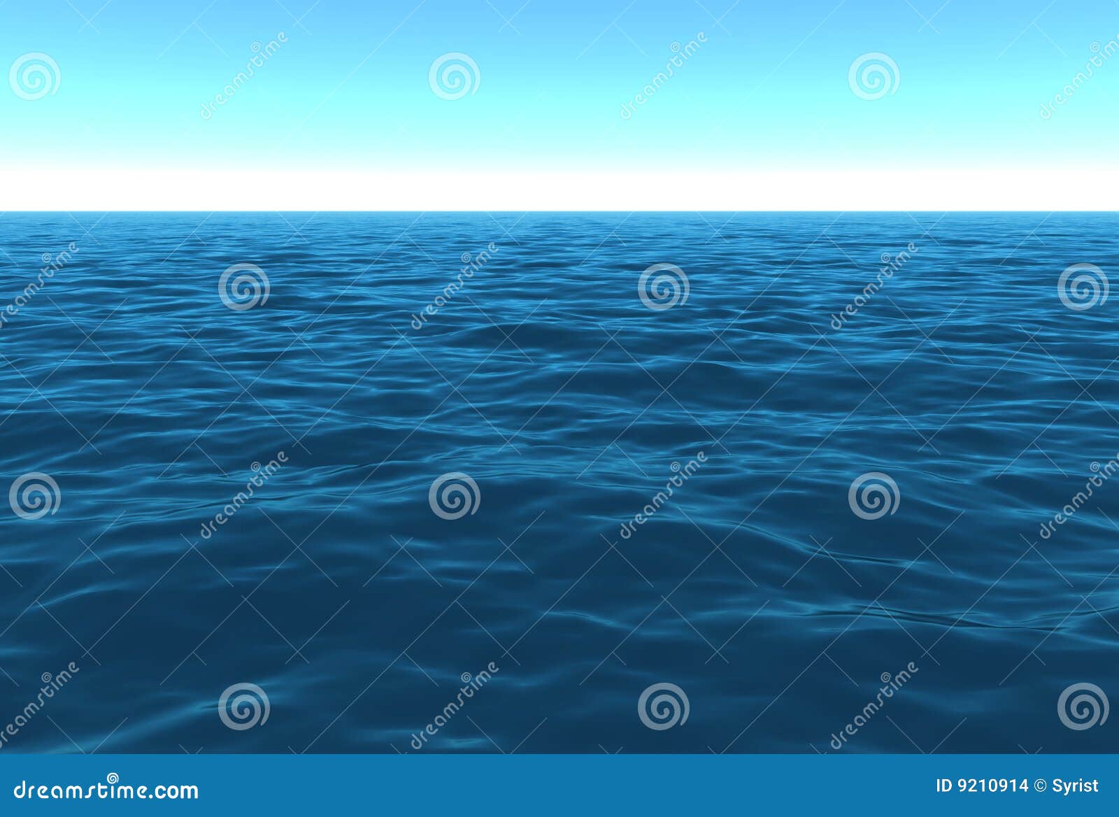 Daytime Ocean Scenic stock illustration. Illustration of rendered - 9210914